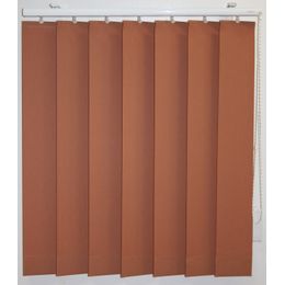 Lamellenvorhang SUNLINES, B:130cm H:200cm, orange, Wohnzimmer, Jalousien, "Montana", Wunschma&szlig;