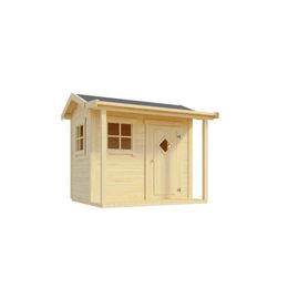 Spielhaus Nordic Holz, B:200cm H:188,1cm T:120cm, beige, Holz, Garten, Spielh&auml;user, "PINGO", BxTxH: 200x120x188 cm