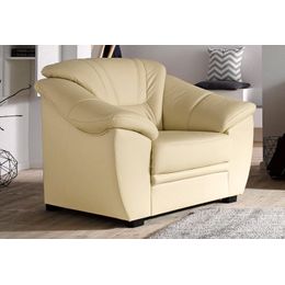 Sit & More Sessel SIT & MORE, B:103cm H:90cm T:90cm, beige, NaturLEDER: Bitte beachten Sie, dass Lederbez&uuml;ge mehr N&auml;hte aufweisen als