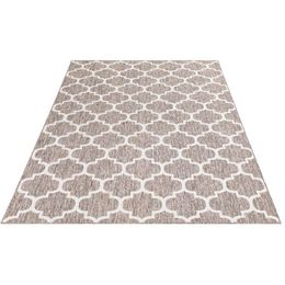 Outdoorteppich Carpet City, B:60cm H:5mm L:110cm, beige, Polypropylen, Teppiche, "Outdoor 462", L&auml;ufer, UV-best&auml;ndig, Flachgewebe, auch quadratisch,