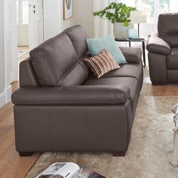 3-Sitzer Calia italia, B:210cm H:92cm T:97cm, braun, Leder SORRENTO - 100% Leder;Leder BULL - 100% Leder, Sofas, "Gaia, hochwertiges Ledersofa mit