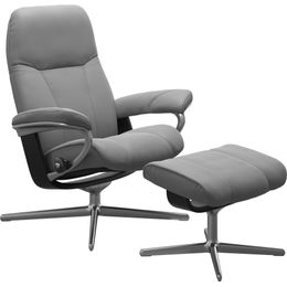 Relaxsessel stressless, B:82cm H:102cm T:72cm, grau, Leder BATICK: BATICK ist ein leicht korrigiertes, durchgef&auml;rbtes und genarbtes M&ouml;belleder, bei