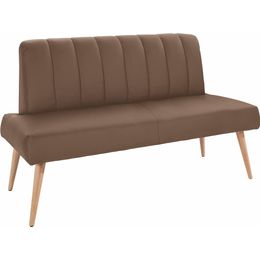 Sitzbank, B:162cm H:92cm T:68cm, braun, exxpo - SOFA FASHION, Struktur: Webvelour, 100% Polyester, Esszimmer, Sitzb&auml;nke, "Costa, moderne
