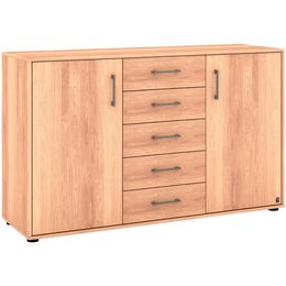 Kombikommode Musterring, B:141cm H:86cm T:43cm, braun, Schlafzimmer, Sideboards, "Sorrent Sideboard, W&auml;scheschrank, mit Schubladen", mit Schubk&auml;sten,