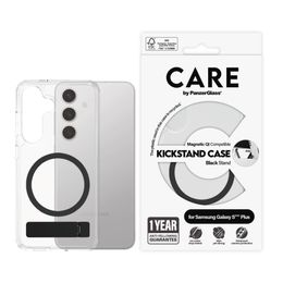 Handyh&uuml;lle "Magnetic QI Compatible Kickstand Case f&uuml;r Samsung Galaxy S25 Plus", B:11cm H:2,5cm T:20cm, schwarz, CARE BY PANZERGLASS, H&uuml;llen,