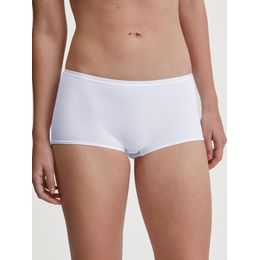 Calida Damen Slip "Sleek Skin", Gr. S, wei&szlig;, Single Jersey, Obermaterial: 73% Polyamid, 27% Elasthan, Unterhosen, weich, elastischer Bund, schmaler