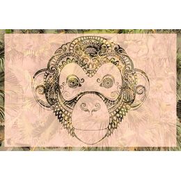 Fototapete "Atelier 47 Monkey Pattern 1", B/L: 4mm x 2,7mm, bunt, ARCHITECTS PAPER, Tapeten, Vlies, Wand, Schräge, Decke