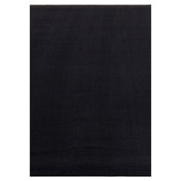 Teppich, B:80cm H:7mm L:250cm, schwarz, Ayyildiz Teppiche, Polyester, Wohnzimmer, Teppiche, "SKY 5400", L&auml;ufer, Besonders weich, Softfllor, waschbar