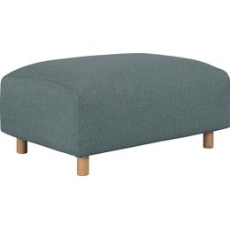 Polsterhocker Home Affaire, B:93cm H:47cm T:67cm, blau, Struktur (100% Polyester);Filzoptik (100% Polyester), Hocker, "Svennis", passend zru