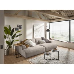 Loungesofa Musterring, B:292cm H:81cm T:147cm, grau, Sofas, "Lucia", Cord-Bezug, Breite 292 cm