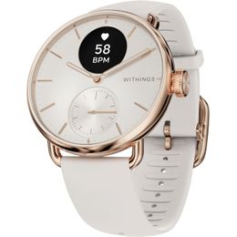 Withings Kinder Smartwatch "ScanWatch 2 38mm Rose Gold Blue", rosa, Smartwatches, Aktivitätstracking, Schlafüberwachung, Herzgesundheit, Temperatur