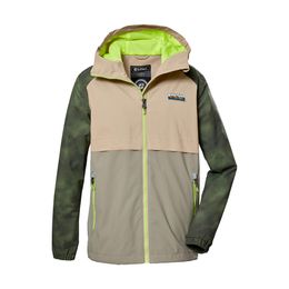 Killtec Jungen Outdoorjacke "KOS 280 BYS JCKT", beige, Gr. 128, Oberstoff: 100% Polyester, Futter: 100% Polyester, Jacken, Wasserdichte Jungenjacke,