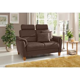 2-Sitzer Home Affaire, B:149cm H:89cm T:89cm, braun, 100% Polyester;Struktur (100% Polyester);Luxus-Microfaser in Lederoptik (100% Polyester), Sofas,