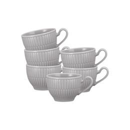 Seltmann Weiden Espressotasse "Espressotassen Amina 0,1 l 6er Set", 6 tlg., silber, Trinkgef&auml;&szlig;e
