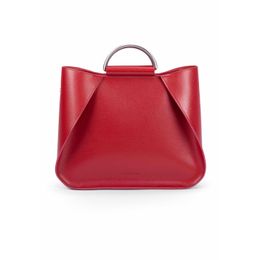Gretchen Damen Henkeltasche "Erica Tote", rot, Leder, unifarben, Taschen, aus italienischem Rindsleder
