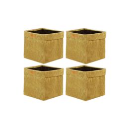 Aufbewahrungsbox LYCCEsenfgelb, Obermaterial: 90% Polyester PES. 10% Nylon NY., Kinderzimmer, Aufbewahrungsboxen, "Aufbewahrungskorb Faltbare