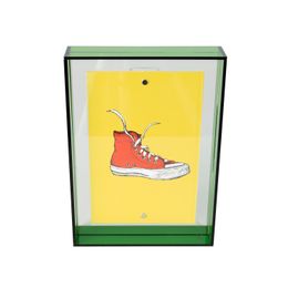 queence Bilderrahmen "Wechselrahmen gr&uuml;n", B/H/T: 13,5cm x 18,5cm x 3,5cm, gr&uuml;n, Bilderrahmen, Stylischer Neon Rahmen f&uuml;r Fotos und Bilder in 10x15cm