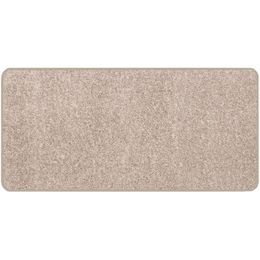 Teppich, B:67cm H:13mm L:140cm, beige, PRIMAFLOR-IDEEN IN TEXTIL, Polypropylen (PP), Wohnzimmer, Teppiche, "Teppich MUMBAI", weicher Kurzflor, Uni