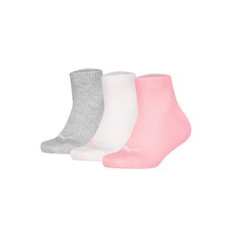 Puma M&auml;dchen Sneakersocken "Socken Plain Quarter 3P 3er Pack", Gr. 35, bunt, Obermaterial: 71% Baumwolle CO. 14% Polyamid PA. 13% Polyester PES. 2%