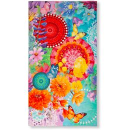 Strandtuch HIP, B:100cm L:180cm, lila, Frotteevelours, Obermaterial: 100% Baumwolle, Handtücher, "Vitori", 100% Baumwolle, Velours, 100x180, Weich,