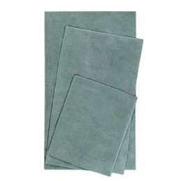Badematte, H:14mm, gr&uuml;n, WECON HOME BASICS, Polyester, Badematten, "Balu", Chenille, waschbar, rutschfest, schnell trocknend, weich, Badteppich