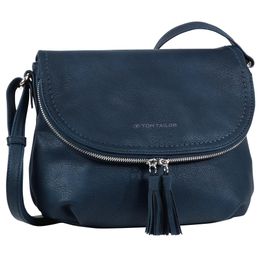 Tom Tailor Damen Umhängetasche "LARY", blau, Lederimitat, Taschen, Crossbody Bag mit modischen Quasten am Zipper