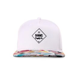 Djinns Damen Snapback Cap "Djinns 5P SB Rubber Aztek"wei&szlig;, 100% Baumwolle, Caps