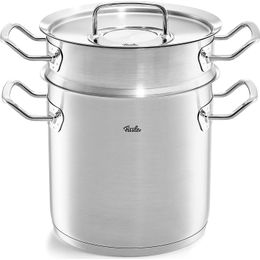 Fissler Kochtopf "ORIGINAL-PROFI COLLECTION", 6 l + Ø 20cm, silber, Töpfe, mit breitem Schüttrand, Kaltmetallgriffen. Made in Germany