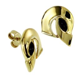 OSTSEE-SCHMUCK Damen Paar Ohrstecker "OSTSEE-SCHMUCK Ohrstecker Caya Ohrstecker Caya", 13 x 16mm, Gelbgold 333, gelb, Gelbgold 333, Ohrringe