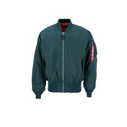 Herren Bomberjacke "Alpha Industries Men - Bomber Jackets MA-1 Heritage", blau, Gr. XL, Alpha Industries, Shell: 100% Nylon, Lining: 100% Nylon,