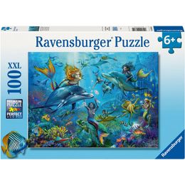 Ravensburger Jungen Puzzle "Abenteuer unter Wasser", bunt, B:49cm H:36cm, Puzzles, 100 XXL-Teile; Made in Germany