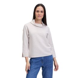 Betty Barclay Damen Sweatshirt "Damen Sweatshirt mit Rippenstruktur", grau, Gr. 48, Obermaterial: 58% Polyester, 22% Viskose, 13% Polyamid, 4%