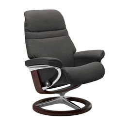 Relaxsessel stressless, B:92cm H:105cm T:80cm, grau, Leder BATICK: BATICK ist ein leicht korrigiertes, durchgef&auml;rbtes und genarbtes M&ouml;belleder, bei