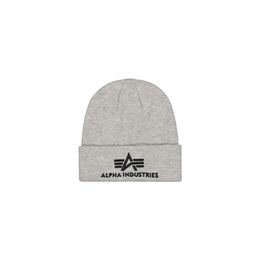 Herren Skim&uuml;tze "3D Beanie", grau, Alpha Industries, Obermaterial: 100% Polyacryl, M&uuml;tzen