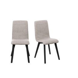 4-Fu&szlig;stuhl Home Affaire, B:49,5cm H:90,5cm T:58cm, beige, Massivholz, Polyester, Sperrholz, St&uuml;hle, "Arosa Esszimmerstuhl, Polsterstuhl, K&uuml;chenstuhl,