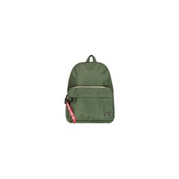 Damen Rucksack "Crew Backpack", Alpha Industries, gr&uuml;n, Obermaterial 1: 100% Nylon; Obermaterial 2: 100% Polyester; Futter: 100% Nylon, Rucks&auml;cke