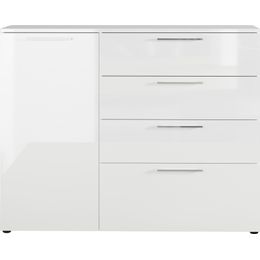 Kommode Germania, B:135cm H:107cm T:40cm, wei&szlig;, Schlafzimmer, Sideboards, "Sunnyvale", Breite 135 cm