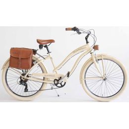 Cruiser "CRUISER Sun on the beach LADY", 43cm, 26 Zoll (66,04cm), beige, VENICE - I LOVE ITALY, Fahrräder, für Damen, Kettenschaltung