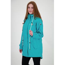 DEPROC Active Damen Regenjacke "Friesennerz ELLESMERE II CLASSIC", blau, Gr. 36, 100% Polyester, Jacken, auch in Gro&szlig;en Gr&ouml;&szlig;en erh&auml;ltlich