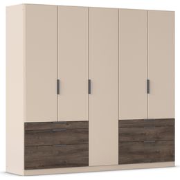 Kleiderschrank Rauch, B:226cm H:210cm T:54cm, beige, Holzwerkstoff, Kinderzimmer, Schr&auml;nke, "Koda", mit symmetrisch angeordneten Schubladen MADE IN