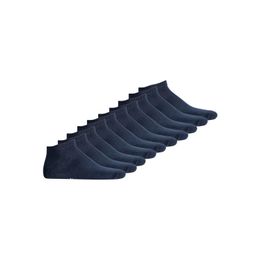 Jack & Jones JACK & JONES Herren Sneakersocken "Socken JACDONGO SOCKS 5 PACK 10er Pack", Gr. 40, blau, Obermaterial: 72% Baumwolle CO. 26% Polyester PES. 2%
