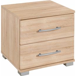 Nachtkonsole Priess, B:41cm H:37cm T:38cm, beige, Holzwerkstoff, Sideboards, "Husum Nachtkonsole in premium Qualit&auml;t Schlafzimmer Schrank", mit 2