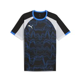 Puma Herren Trainingsshirt "individualLIGA Graphic Fu&szlig;balltrikot Herren", wei&szlig;, Gr. S, bedruckt, Obermaterial: 100% Polyester; Einsatz: 100%