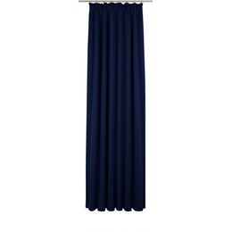 Vorhang WIRTH, B:130cm H:295cm, blau, Baumwolle, Polyester, Wohnzimmer, Gardinen, "Newbury", nach Maß