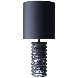 Salesfever Tischleuchte "Marmor", 1, H: 65cm, 1 Stk., schwarz, Wohnzimmer, Leuchten, mit Marmor-Standfu&szlig;