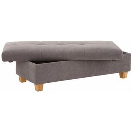 Hocker Home Affaire, B:131cm H:42cm T:61cm, grau, Luxus-Microfaser (100% Polyester);Microfaser PRIMABELLE (100% Polyester);Struktur fein (100%