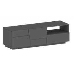 Lowboard Inosign, B:150cm H:46cm T:44,2cm, schwarz, Spanplatte, Wohnzimmer, Sideboards, "Pongo"