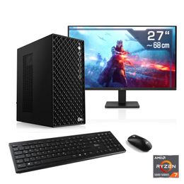 CSL PC-Komplettsystem "Mystic V24107", Microsoft Windows 11 Home (64 Bit), 32 GB RAM 1.000 GB SSD, schwarz, Computer_Komplettsysteme