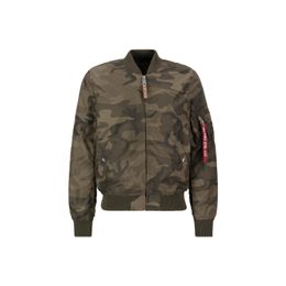 Herren Bomberjacke "MA-1 TT Camo Light", grün, Gr. S, Alpha Industries, Obermaterial: 100% Nylon, Futter: 100% Nylon, Jacken