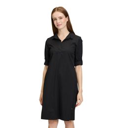 Vera Mont Damen Hemdblusenkleid "Damen Sommerkleid Hemdblusenkleid mit Taschen", schwarz, Gr. 48, Obermaterial: 75% Baumwolle, 22% Polyamid, 3%